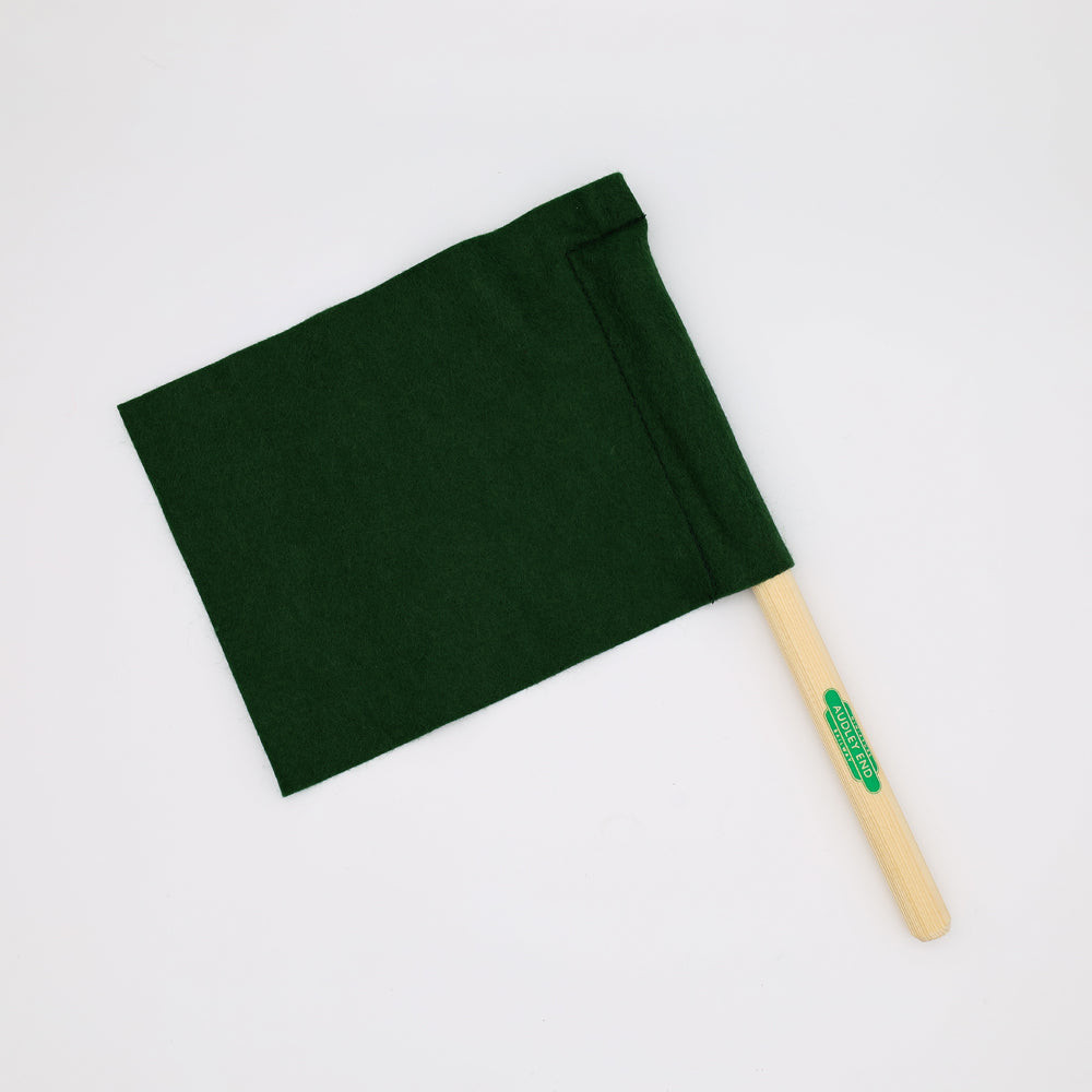 AEER Guards Flag – Green – Wooden & Felt Railway Signal Flag for Kids ...
